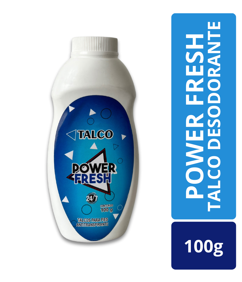 TALCO PARA PIES ANTITRANSPIRANTE POWER FRESH – COMERCIALIZADORA NISSI